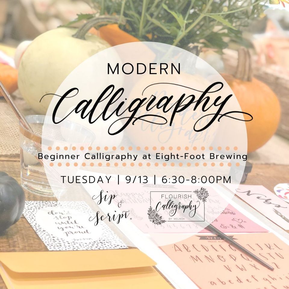 Brews and Beginner Calligraphy, Eight-Foot Brewing, Cape Coral, 13 ...