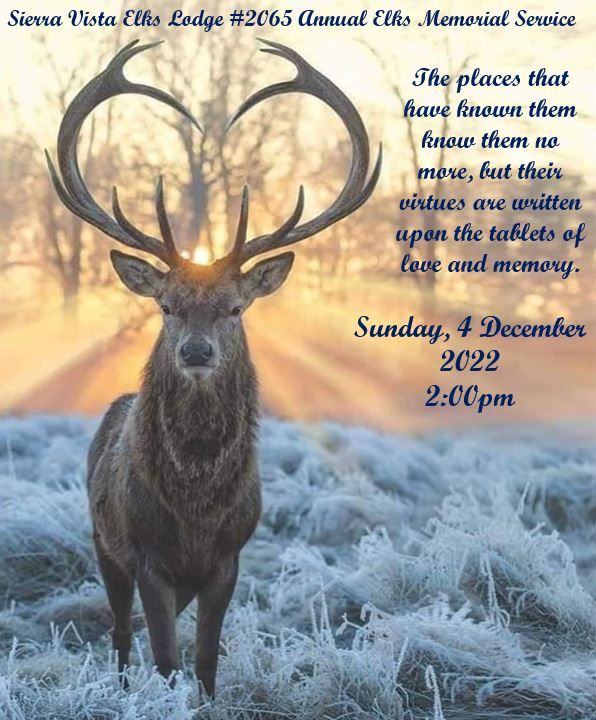 Annual Lodge Memorial Ceremony, Sierra Vista Elks Lodge #2065, 4 ...