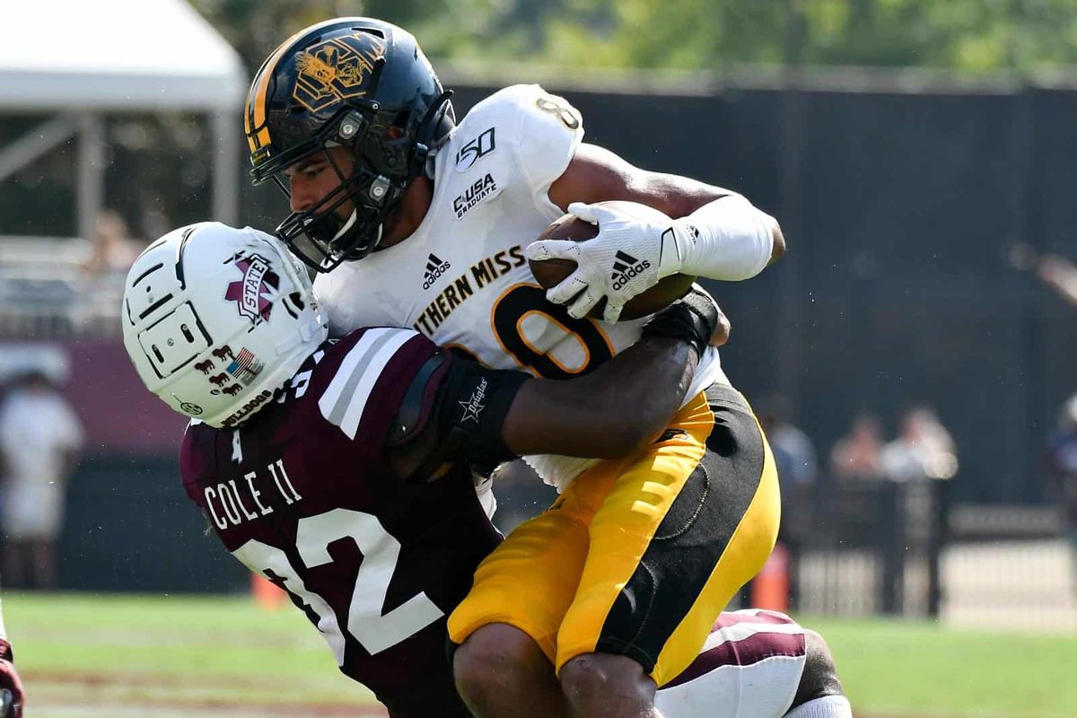Southern Miss Golden Eagles vs. Mississippi State Bulldogs, Pete Taylor ...