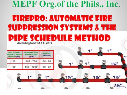 FIREPRO: AFSS-PIPE SCHEDULE METHOD, online, 18 October 2022