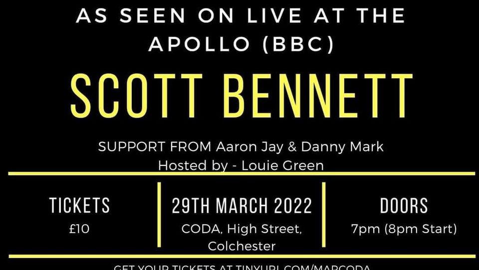 Scott Bennett, Coda Colchester, 29 March 2022