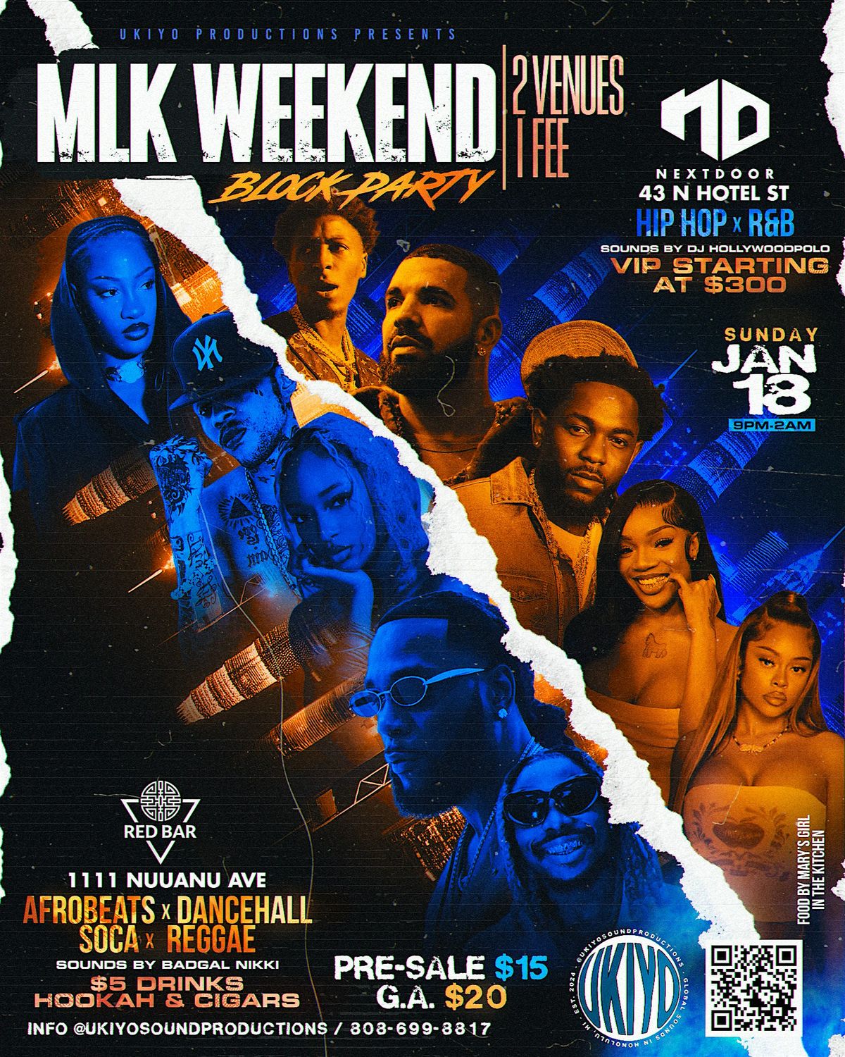 MLK WEEKEND BLOCK PARTY! HIP HOP, AFRO-CARIBBEAN VIBES & MORE, Red Bar ...