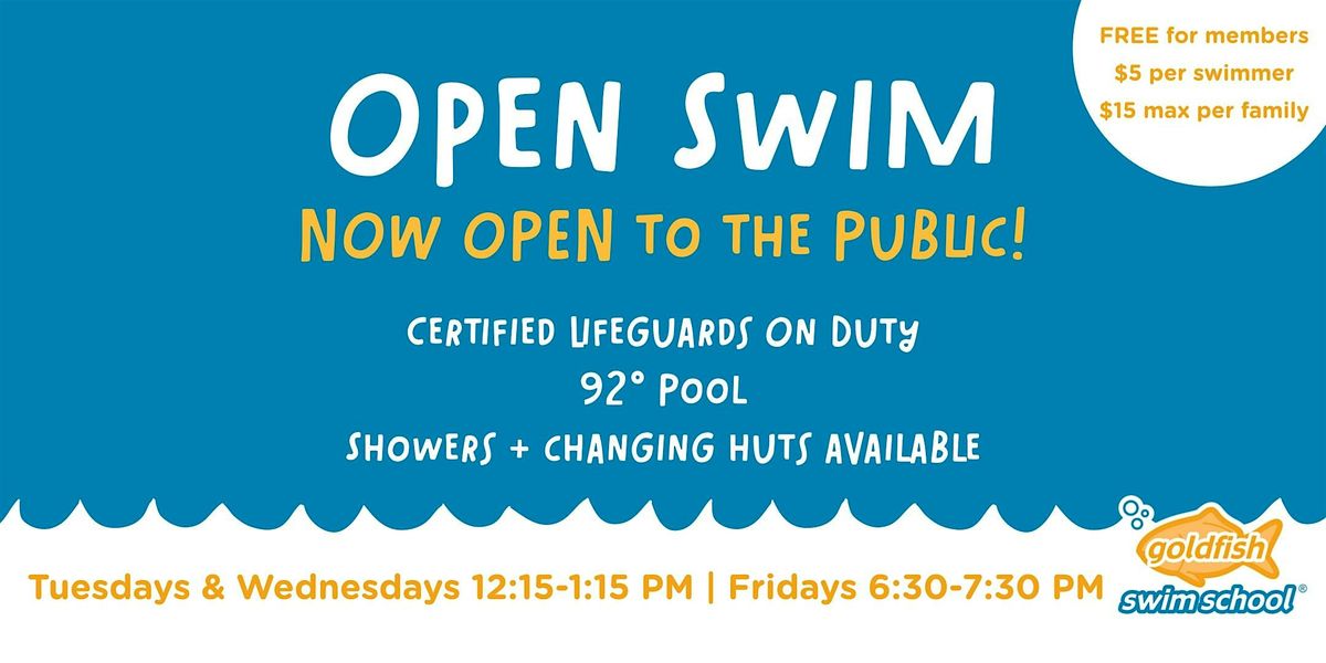 Open Swim - Now Open to the Public, Goldfish Swim School - Madison, 13 ...
