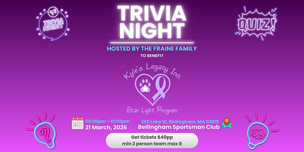 Trivia Night to benefit The Star Light Program - Canine Cancer ...