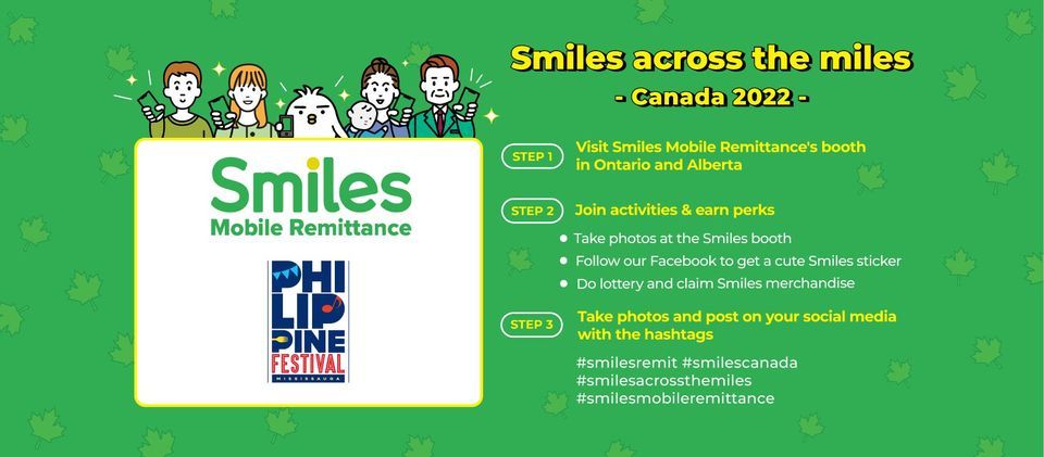 Smiles Mobile Remittance Canada - Philippine Festival Mississauga, 300 ...