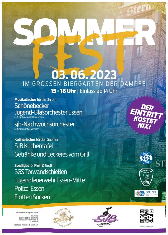 SJB Sommerfest 2023, Dampfe-Essen-Borbeck, 3 June 2023