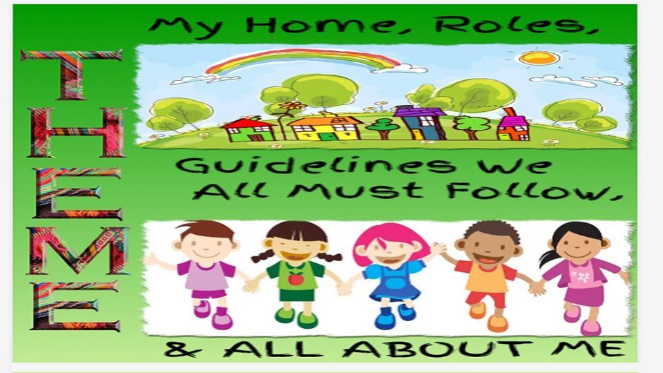 K-5th THEME: ALL ABOUT ME | MY HOME | ROLES GUIDELINES WE ALL MUST ...