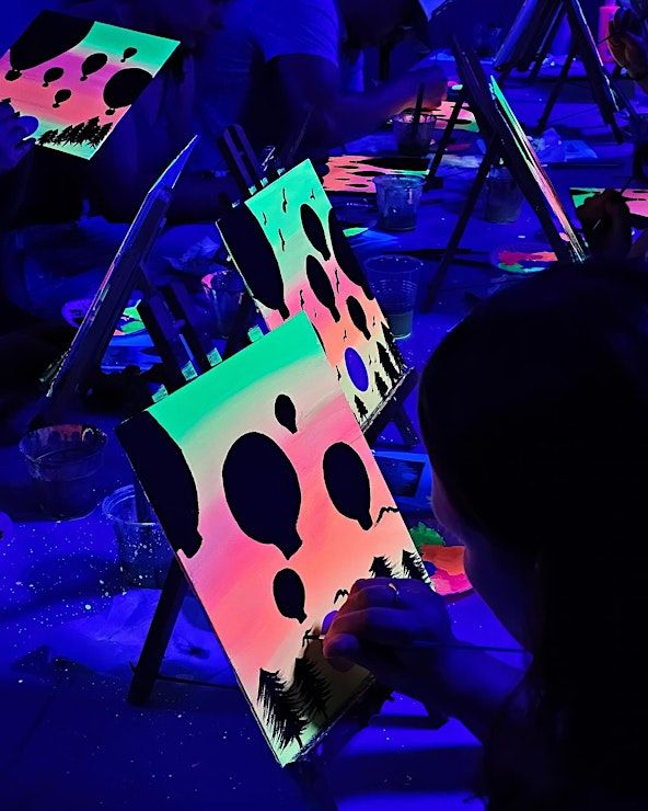 Glow in the Dark Paint Night, Palak StudioInk - Art Class | Face Painting | Paint Night, Calgary ...