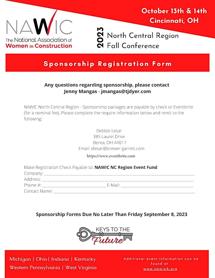 NAWIC North Central Region - Fall Conference 2023, Embassy Suites by ...