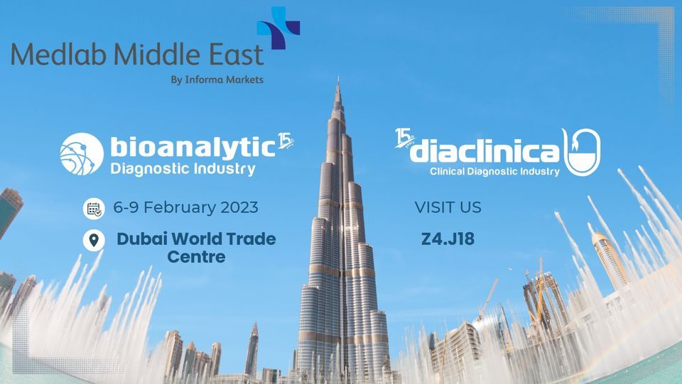 Medlab Middle East 2023, Dubai World Trade Centre, 6 February to 9 February