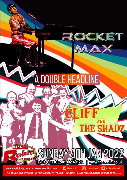 Rocket Max (Elton John) with Cliff and the Shadz, The Robin 2, Bilston ...