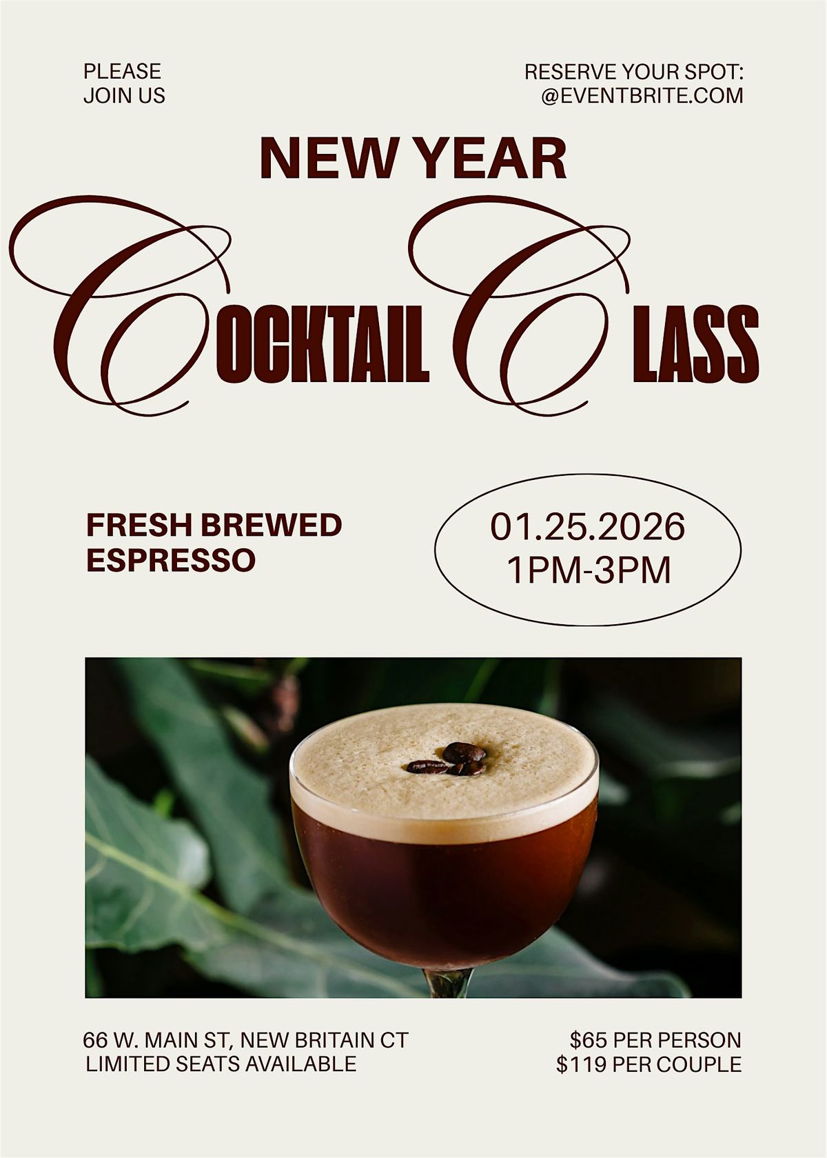 Bean to Bar: Coffee Cocktail Class, Gallery 66, New Britain, 25 January ...