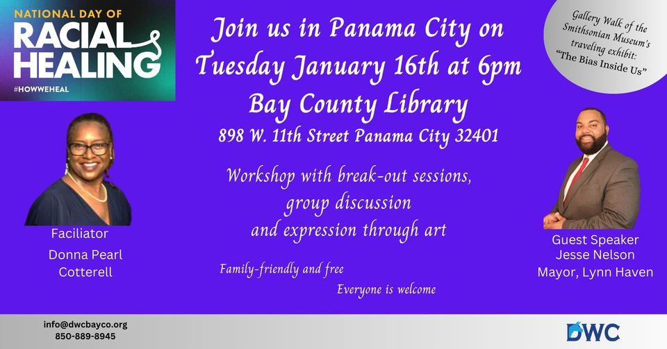 Day of Racial Healing Event, Bay County Public Library, Panama City, 16 ...