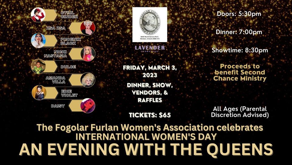 An Evening with the Queens, Fogolar Furlan Club of Windsor, 3 March 2023