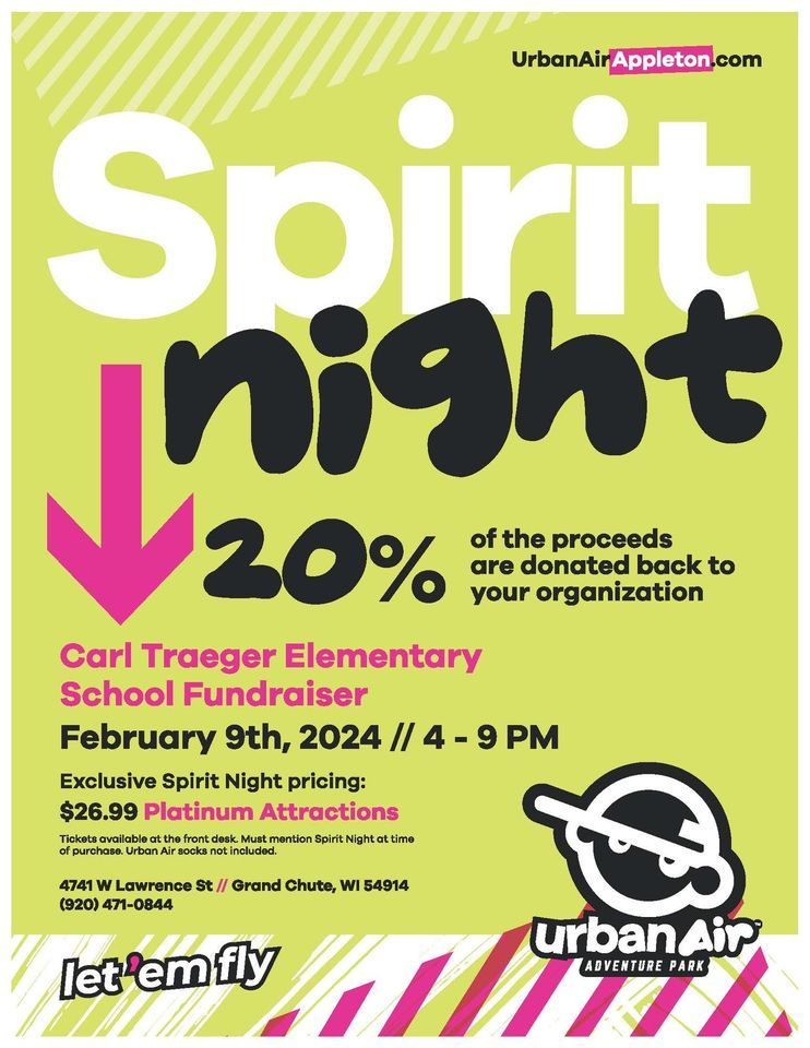 Traeger Spirit Night @ Urban Air, Urban Air Trampoline and Adventure ...