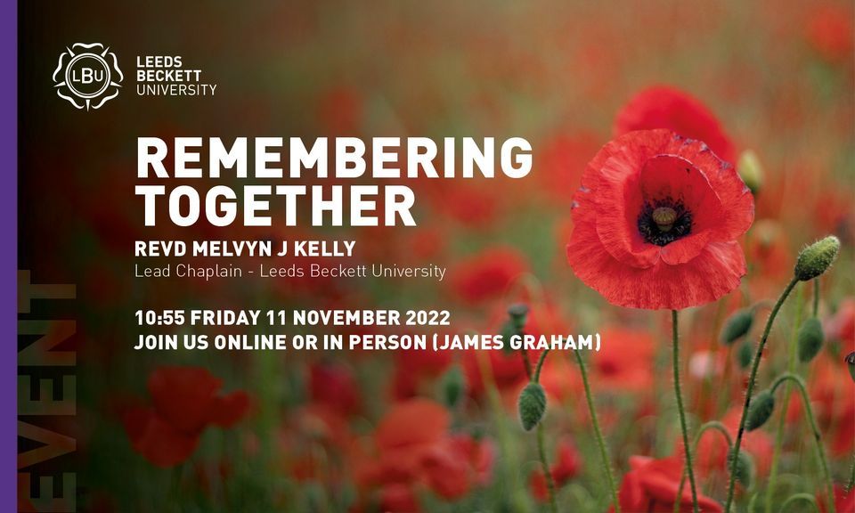 Remembering together, online, 11 November 2022
