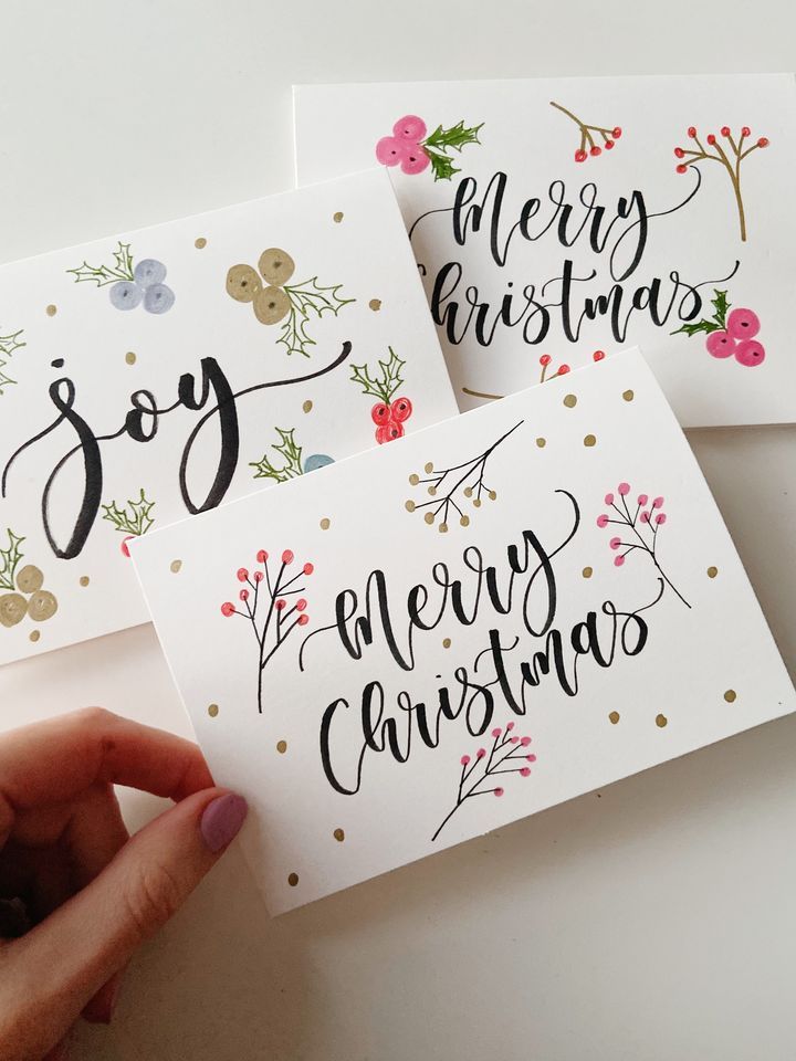 Brush Calligraphy Taster Session - Letter your own Christmas Cards ...