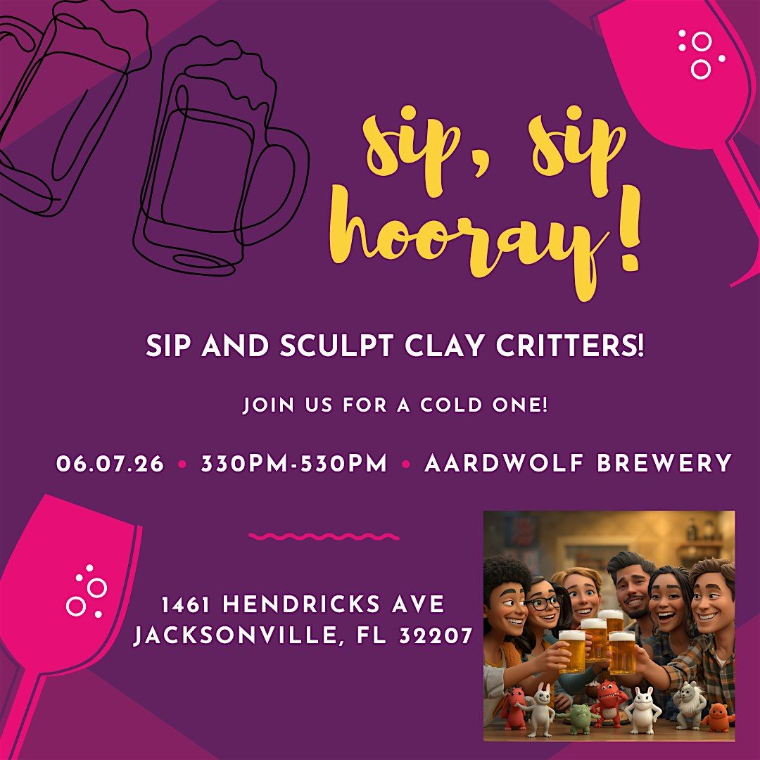 Sip & Sculpt Clay Critters ~ with Sarah Anjanka, Aardwolf Brewing ...