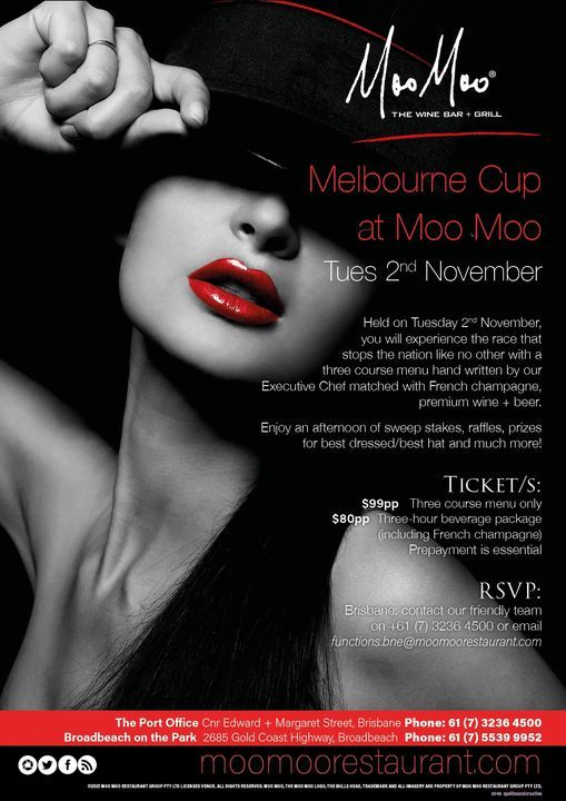 Moo Moo Melbourne Cup Luncheon, Moo Moo The Wine Bar + Grill Brisbane ...
