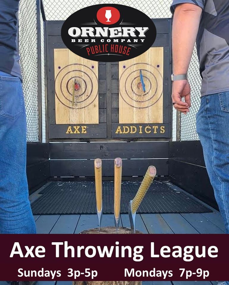 Winter Sunday 3-5pm Social Axe Throwing League, Ornery Beer Taproom ...