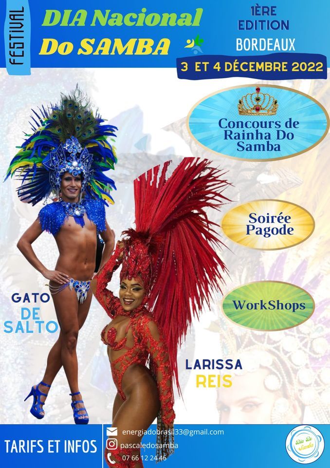 1er Dia Nacional do Samba, Salle Quintin, Bordeaux, 3 December to 4 December