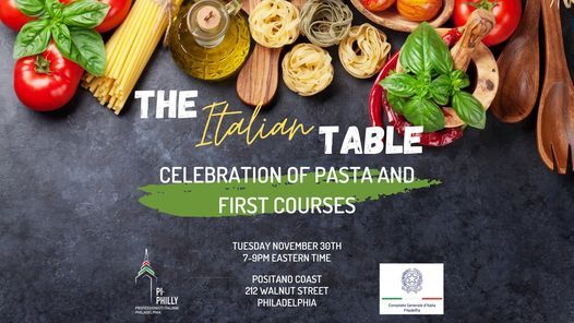 The Italian Table: celebration of pasta and first courses, Positano ...