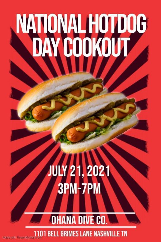National Hotdog Day Cookout, Ohana Dive Co., Nashville, 21 July 2021