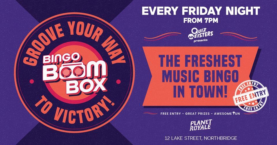 BINGO BOOMBOX @ Planet Royale, Planet Royale, Perth, 10 March 2023