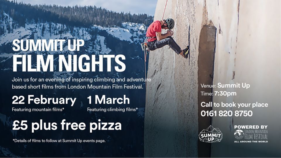 Film Night - Mountain themed, Summit Up Climbing Centre, Oldham, 22 ...