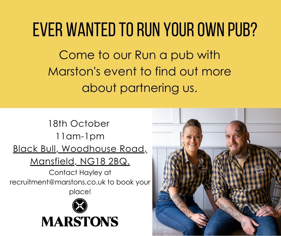 Run A Pub With Marstons, The Black Bull at Mansfield Woodhouse, 18 October 2022
