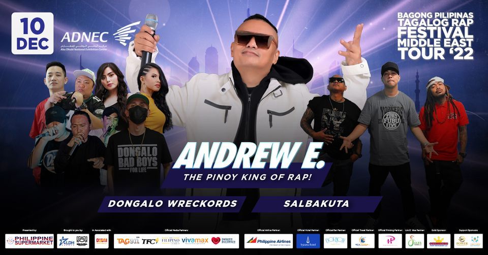 Bagong Pilipinas Tagalog Rap Festival featuring ANDREW E., SALBAKUTA ...