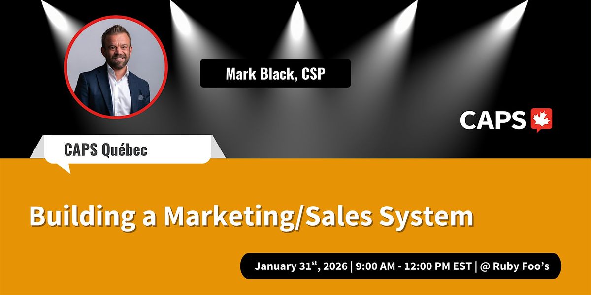 Building a Marketing/Sales System with Mark Black, CSP, Ruby Foos ...