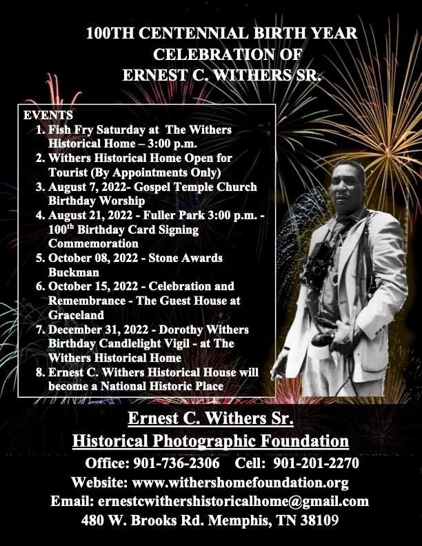 Ernest Withers 100th Birth Year Banquet, Holiday Inn Memphis ...