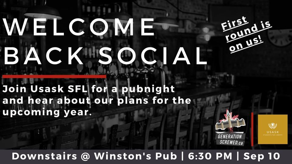 USask SFL Welcome Back Social, 243 21st St E, Saskatoon, SK S7K 0B7 ...