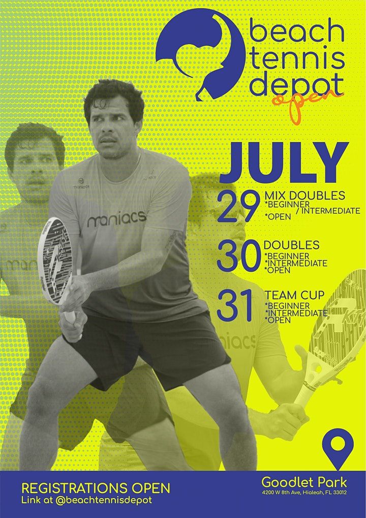 Beach Tennis Depot OPEN - First Edition, Goodlet Park, Hialeah, 29 July ...