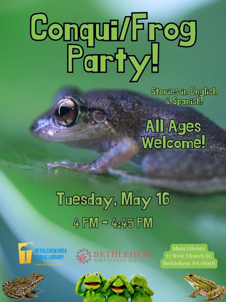 Coqui/Frog Party Family Event presented in English and Spanish @ the ...
