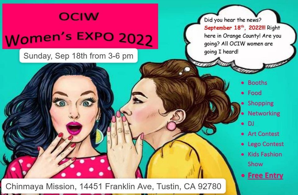 OC Indian Women (#OCIW) Women Expo-WE 2022, Chinmaya Mission of Los ...