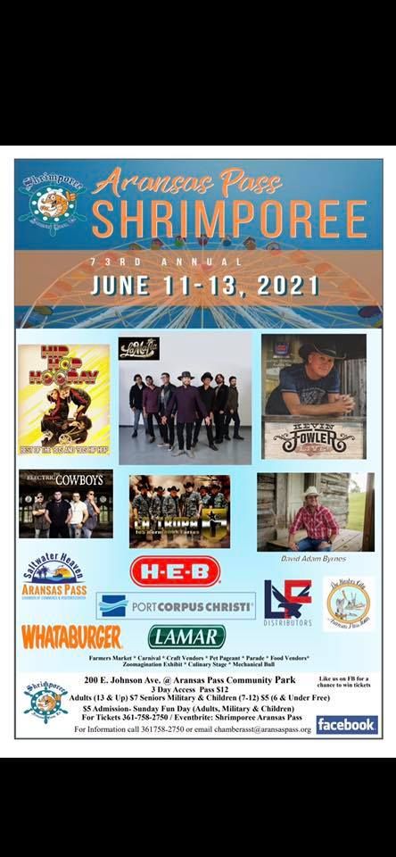 Aransas Pass Shrimporee, Aransas Pass, Texas, 11 June to 13 June