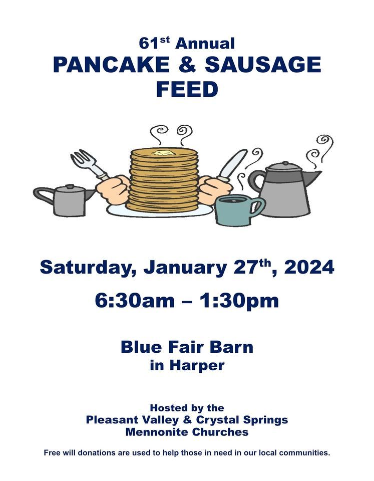 PANCAKE DAY 2024, 128 E 9th St, Harper, KS, 27 January 2024