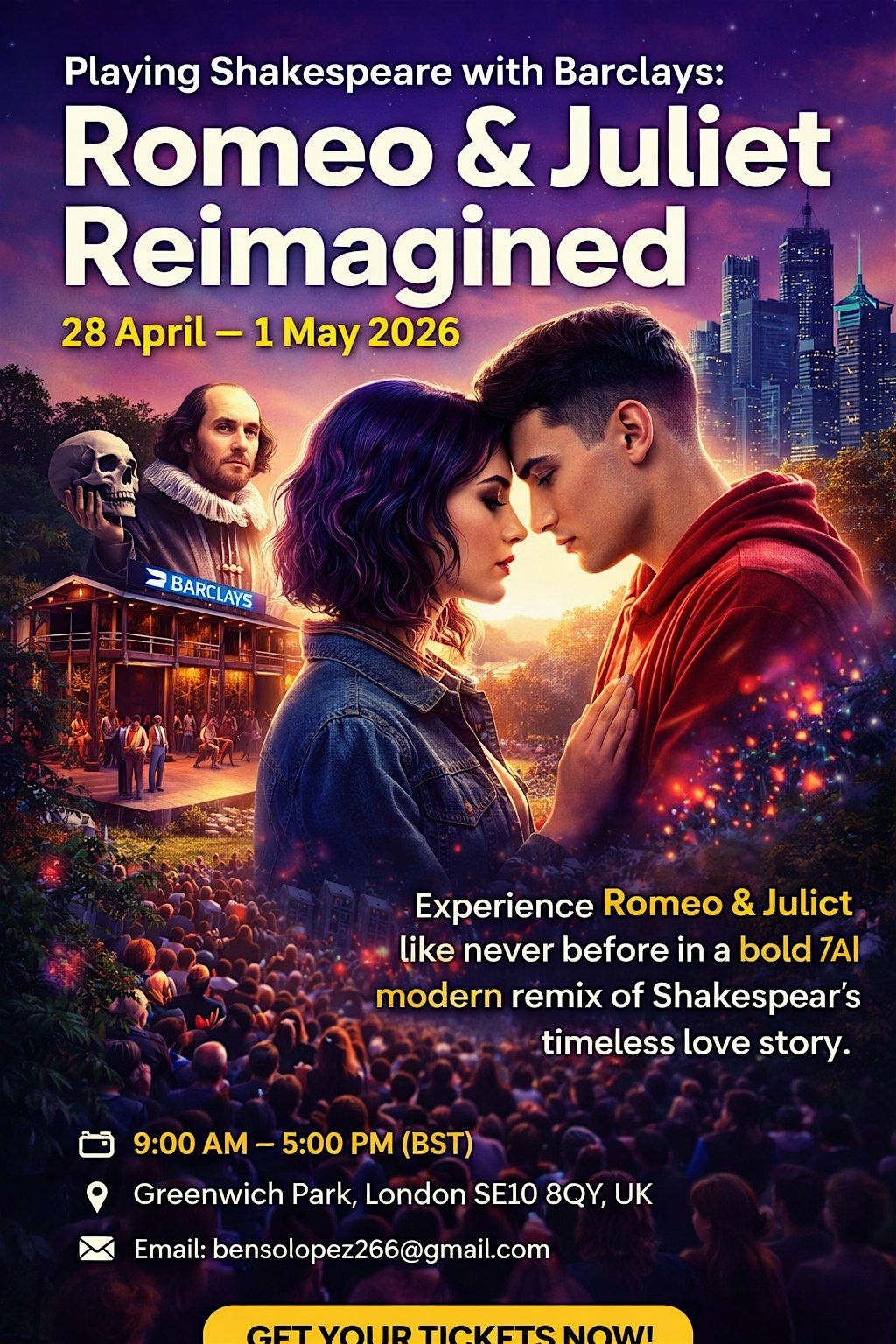 Playing Shakespeare with Barclays: Romeo & Juliet Reimagined, Greenwich ...