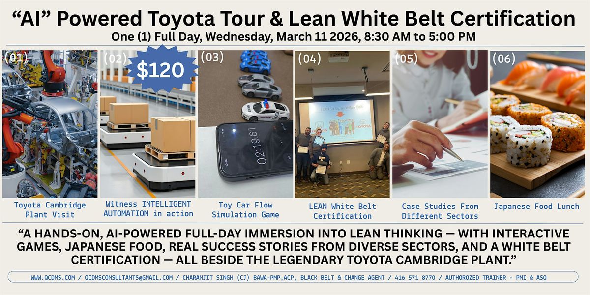 “AI” Day with Toyota: Tour, Witness AI in Action, Train, Transform ...