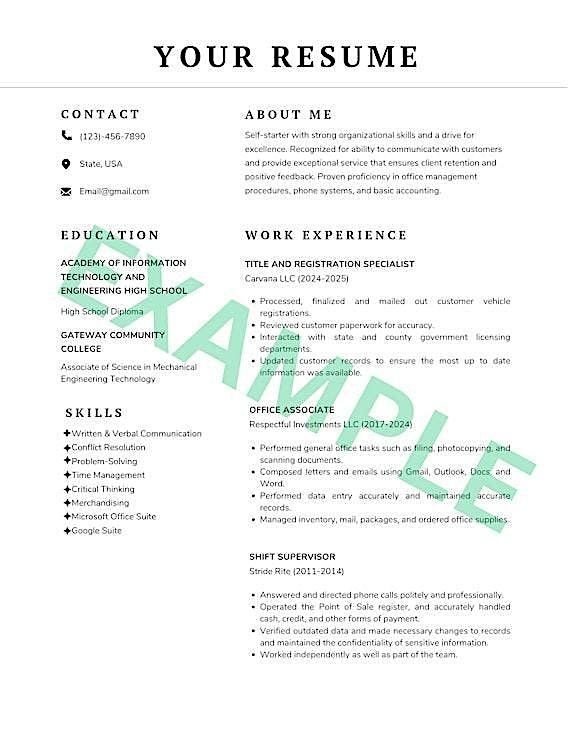 Job Fair Interview Prep & Resume Writing Service, Peabody, 16 April to ...