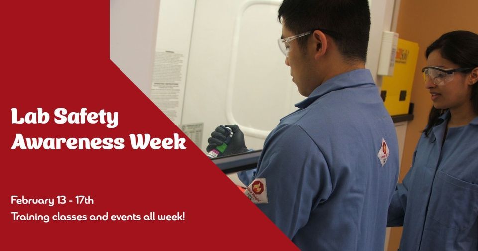 Lab Safety Awareness Week, Texas Tech University, Lubbock, 13 February ...