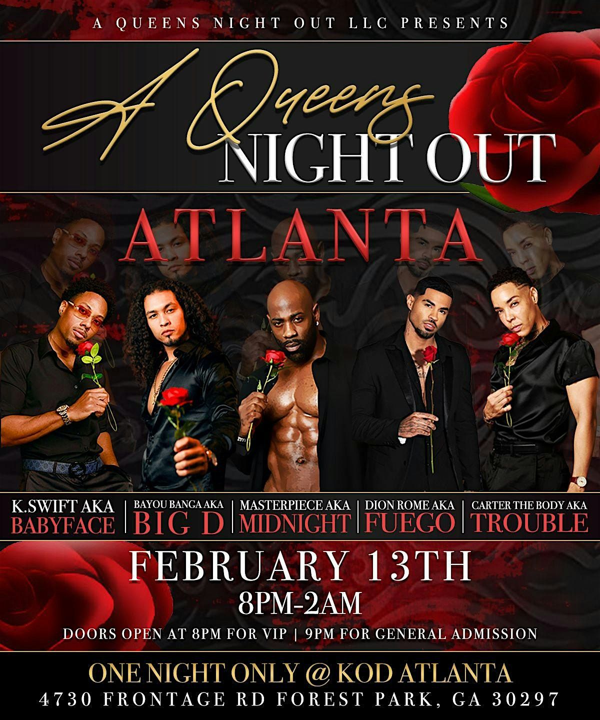 A Queens Night Out, KING OF DIAMONDS ATLANTA, Forest Park, 13 February 2026