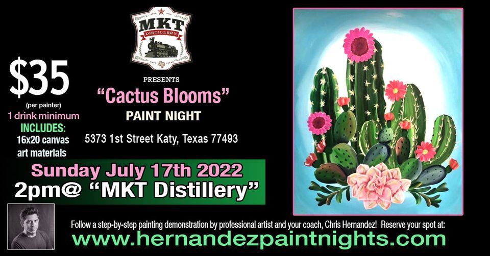 "Cactus Blooms", MKT Distillery, LLC, Katy, 17 July 2022