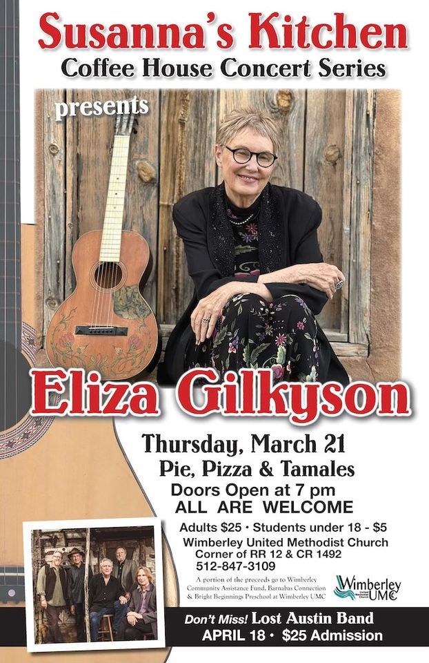 Eliza Gilkyson @ Susannas Kitchen Coffee House, 1200 County Rd 1492 ...