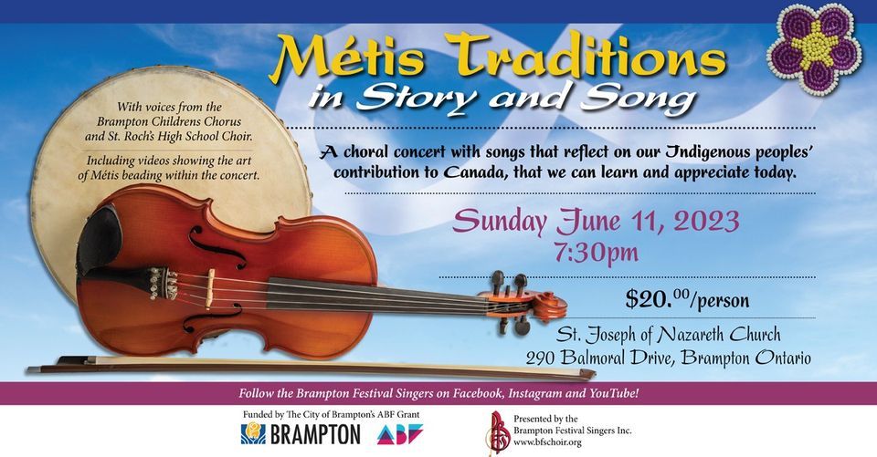 Métis Traditions in Story and Song, St. Joseph of Nazareth Anglican ...