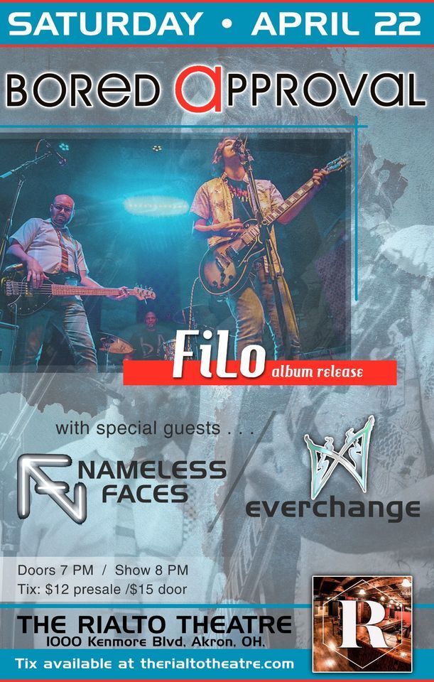 bored Approval Album Release with Nameless Faces & Everchange , The ...