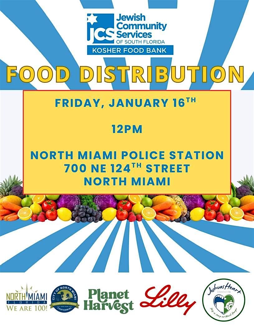 Community Food Distribution in North Miami, North Miami Police ...