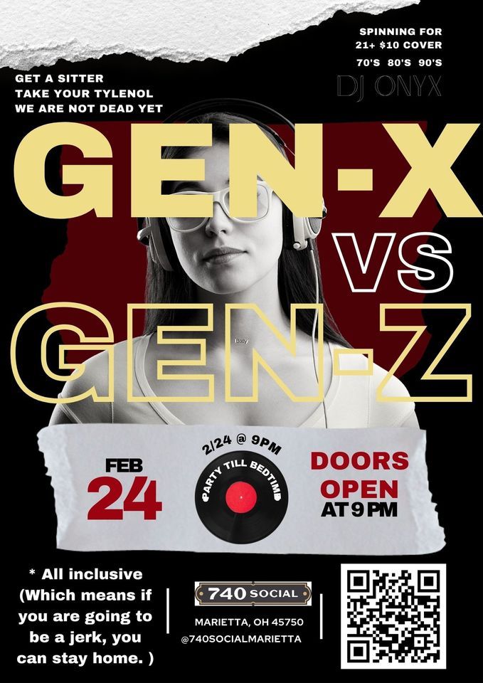 Gen-X VS Gen-Z Ultimate Dance Party, 740 Social, Marietta, 24 February 2024